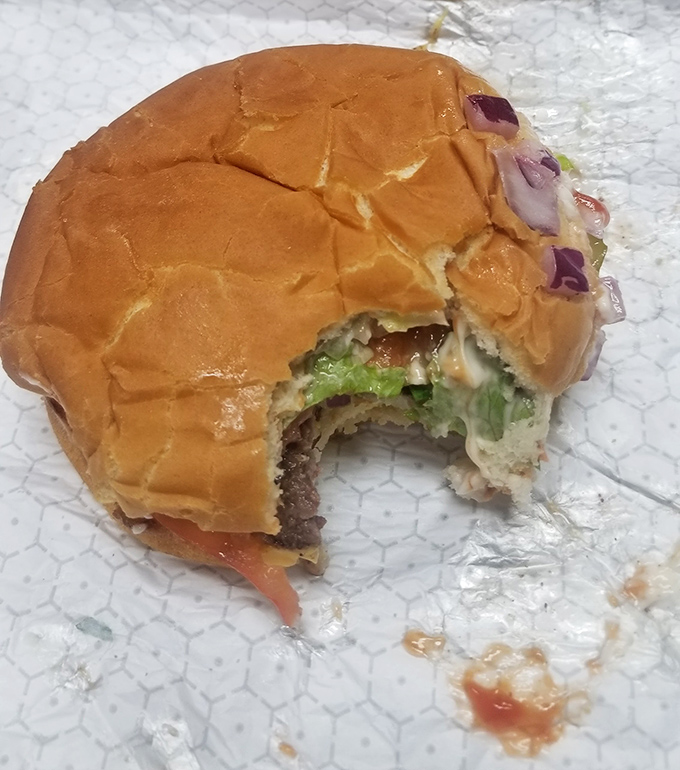 Behold the star attraction &ndash; a hand-formed patty nestled in a soft bun with fresh toppings. One bite and you'll understand why people drive for hours.