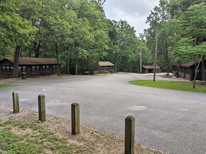 Rustic cabins nestled among the trees&mdash;like summer camp for grown-ups, minus the awkward teenage drama and mystery meat casseroles.