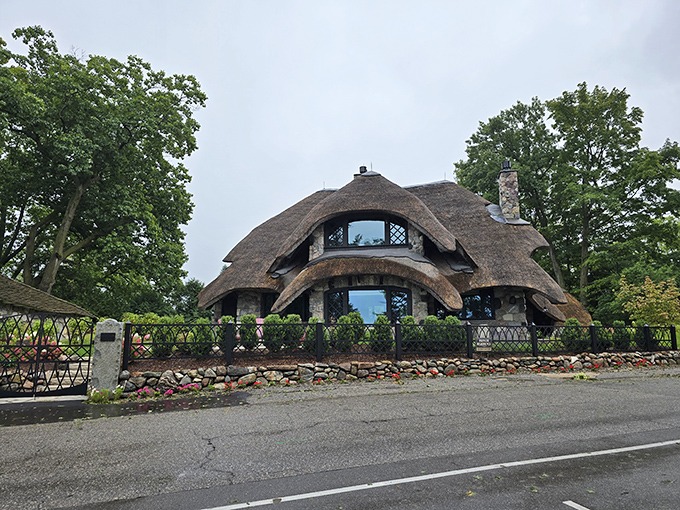 Not your average fairytale cottage! Earl Young's mushroom houses make you wonder if hobbits vacation in Michigan when they're not in Middle-earth.