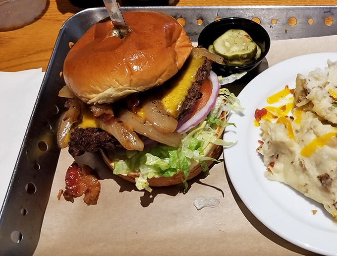 Behold the legendary cheeseburger &ndash; where the perfectly melted American cheese embraces the patty like they were destined to be together.