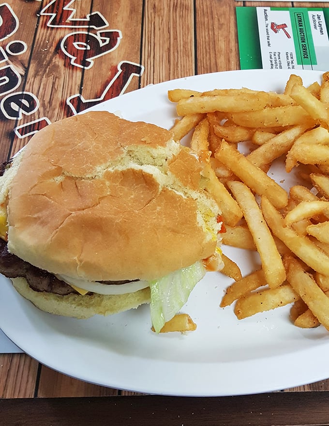 The classic cheeseburger and fries &ndash; proof that culinary perfection doesn't need fancy ingredients, just decades of know-how and a well-seasoned grill.