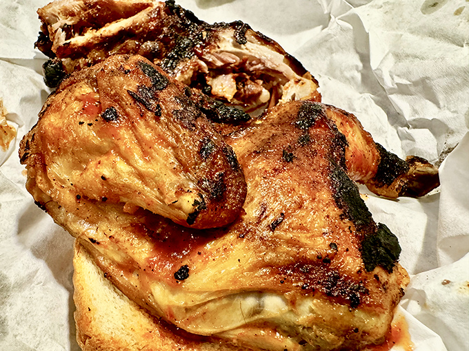 Golden, smoky, and glistening with flavor—this chicken has clearly graduated from the University of Low-and-Slow with honors.