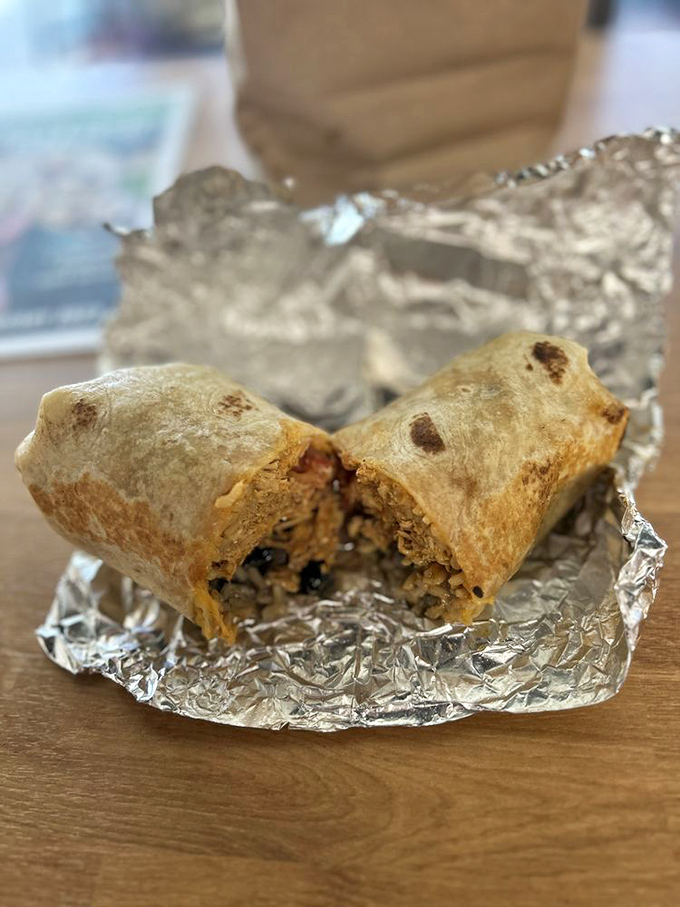 This chicken burrito isn't just wrapped in foil&mdash;it's wrapped in dreams and stuffed with flavor that'll make your taste buds dance.