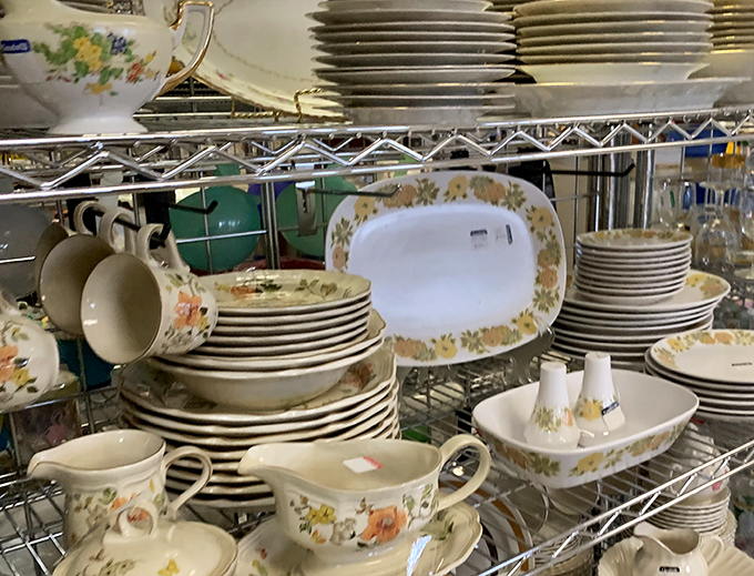 Vintage china patterns that would make your grandmother swoon, all waiting for a second chance at dinner party stardom.