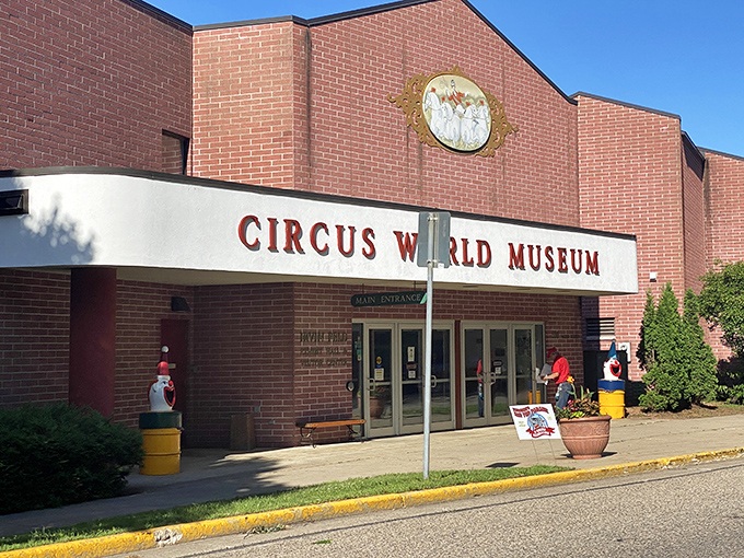 The Circus World Museum entrance may look modest, but step inside and you're transported to the golden age of American entertainment history.