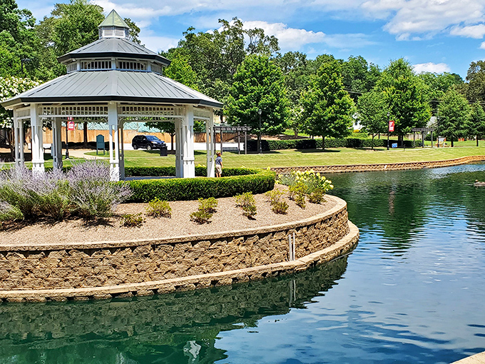 City Park's gazebo and pond create that picture-perfect setting where you half expect Andy Griffith to stroll by whistling.