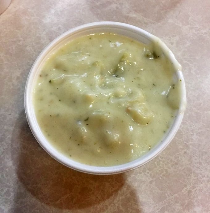 A bowl of creamy New England clam chowder that could make a Bostonian jealous&mdash;chunky potatoes and tender clams in perfect harmony.