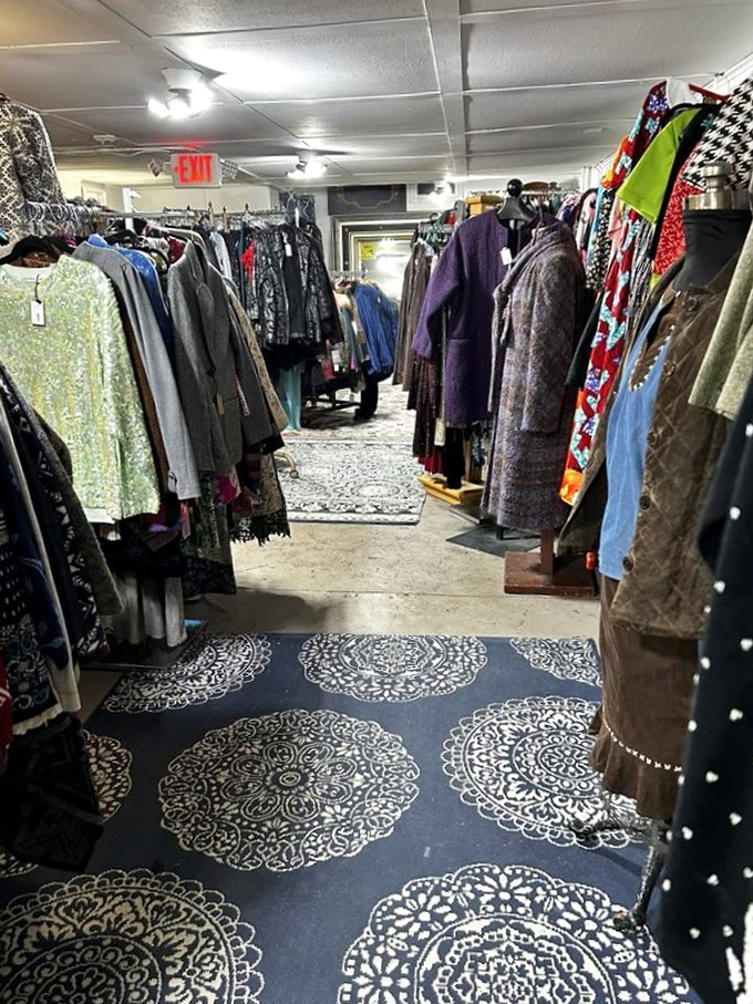 Vintage fashion that tells stories&mdash;each sequin and shoulder pad a chapter from decades when style had personality.