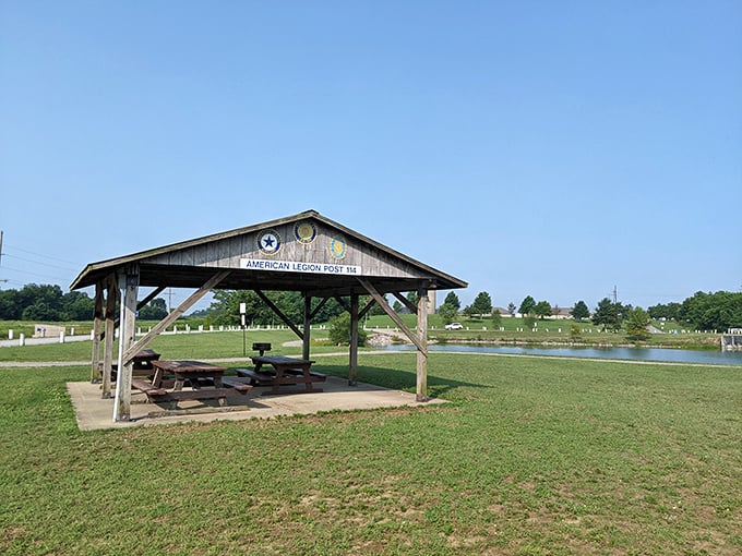 This American Legion pavilion offers the kind of simple outdoor gathering space where community happens naturally&mdash;no reservation or dress code required.
