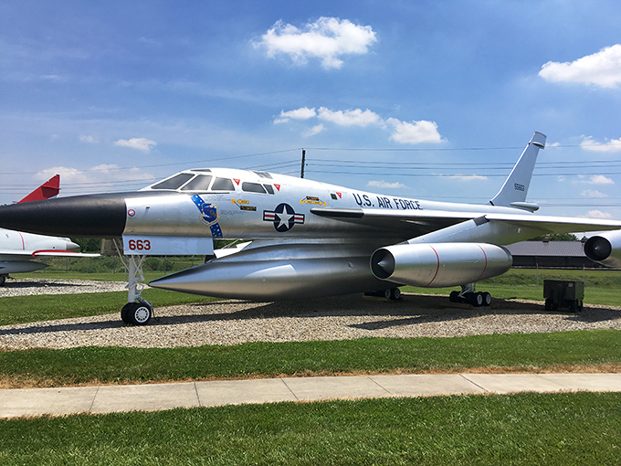 The sleek Convair B-58 Hustler, America's first supersonic bomber. This delta-winged beauty could deliver packages faster than Amazon Prime—much faster.