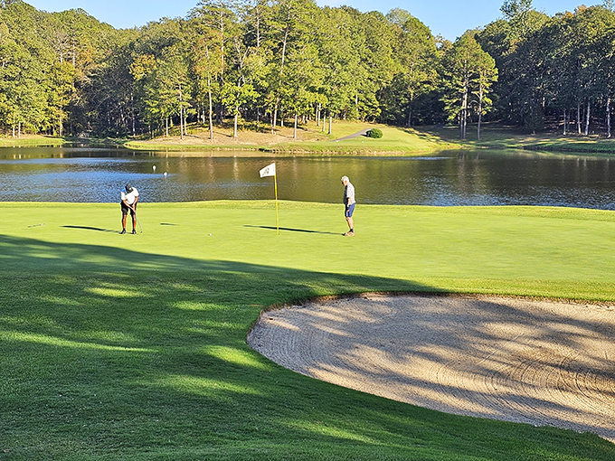 Golfers find their happy place on courses where water hazards double as scenic vistas. Who knew chasing a little white ball could be this picturesque?