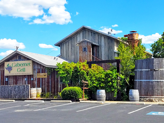 The Cabernet Grill at Cotton Gin Village combines rustic Texas charm with wine country sophistication&mdash;like cowboy boots with a tuxedo.