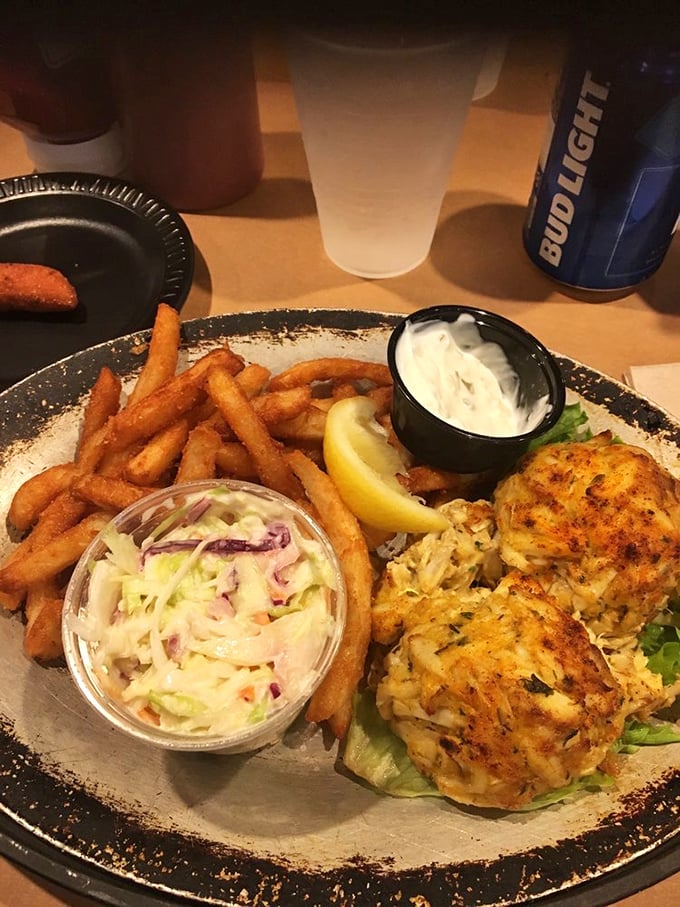 These golden crab cakes could make a vegetarian question their life choices &ndash; and that's saying something.