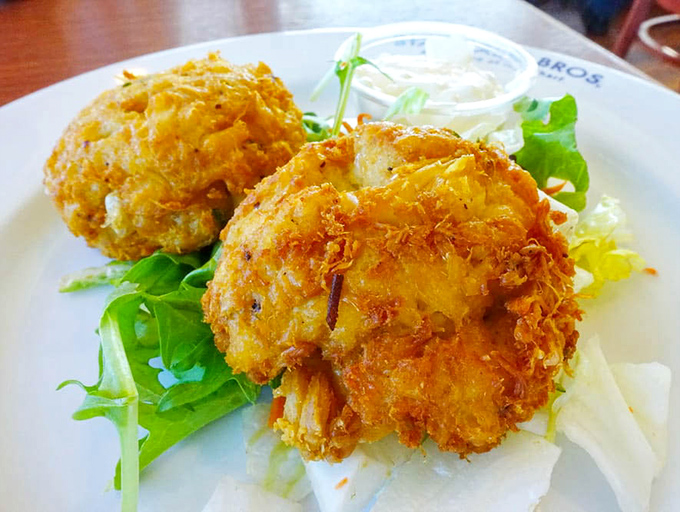 Golden-brown perfection! These crab cakes aren't just food; they're edible proof that sometimes the simplest preparations yield the most profound flavors.