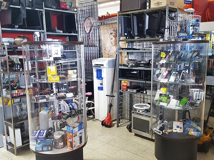 Technology's timeline on display! From vintage electronics to modern gadgets, this booth chronicles our collective obsession with pushing buttons and turning knobs.