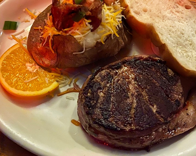 This filet mignon isn't just cooked&mdash;it's been treated with the reverence a great cut deserves. The perfect sear tells you everything you need to know.