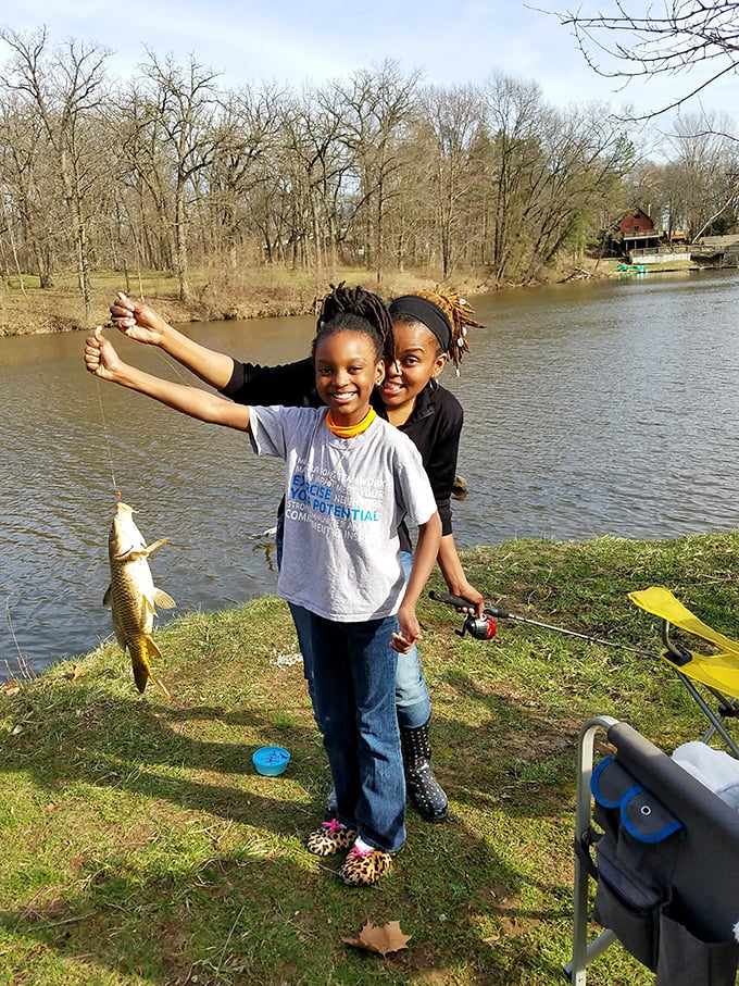 Nothing says "childhood memories in the making" like that first catch at a local fishing spot. The fish might not be record-breaking, but the smiles certainly are.