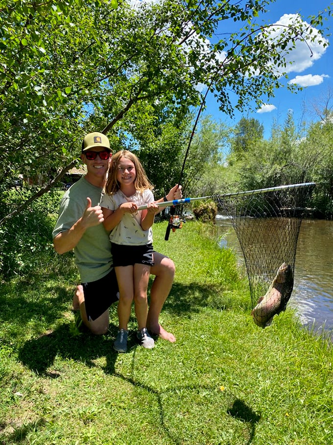 Nothing says "life's priorities in order" quite like a successful fishing day on Aztec's Animas River, where memories are measured by smiles rather than inches.