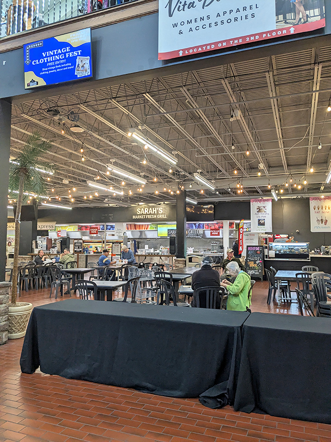 String lights and food stalls create an atmosphere where calories don't count and decisions feel wonderfully impossible.