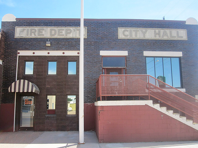 Fowler's combined Fire Department and City Hall embodies small-town efficiency—where local government and emergency services share not just a building, but a community-first mission.
