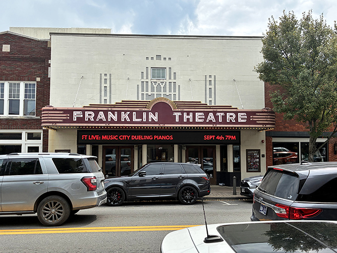 The Franklin Theatre stands as a time capsule of entertainment, where first dates from the 1930s still echo through the art deco lobby.