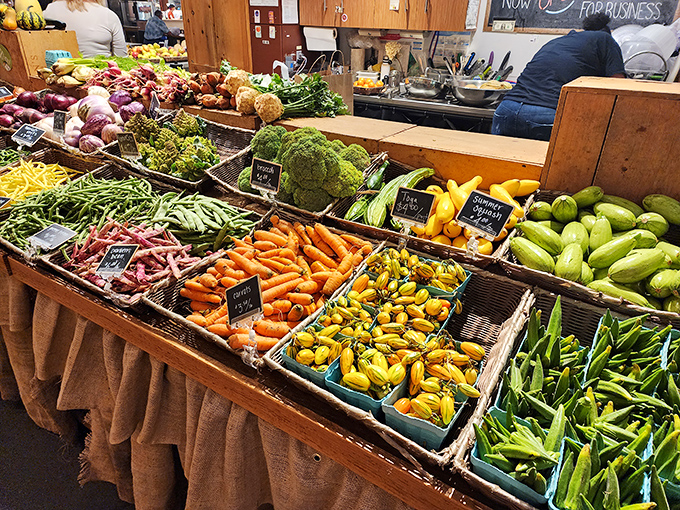 Nature's color palette on full display. These vegetables didn't travel from another hemisphere&mdash;they're your neighbors, just waiting for dinner.