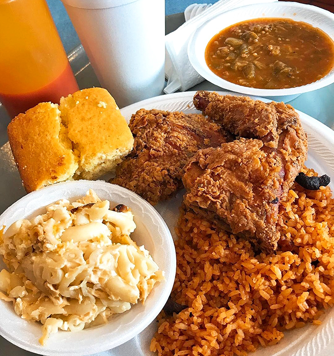 This isn't just fried chicken—it's edible poetry with a crispy golden crust and juicy interior that might just bring a tear to your eye.