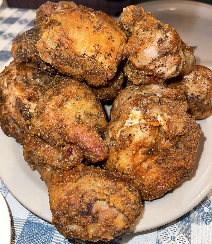 Golden-brown perfection that makes you wonder if Colonel Sanders should be taking notes instead of giving lessons.