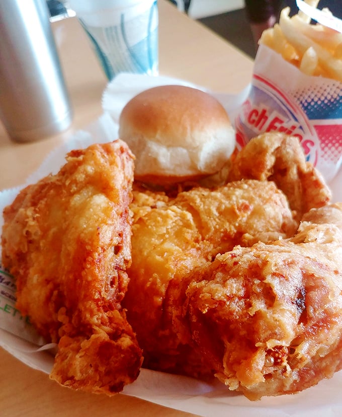 Golden-brown perfection that makes you want to write poetry. This chicken doesn't need fancy plating when it has a crust that crackles like nature's symphony.