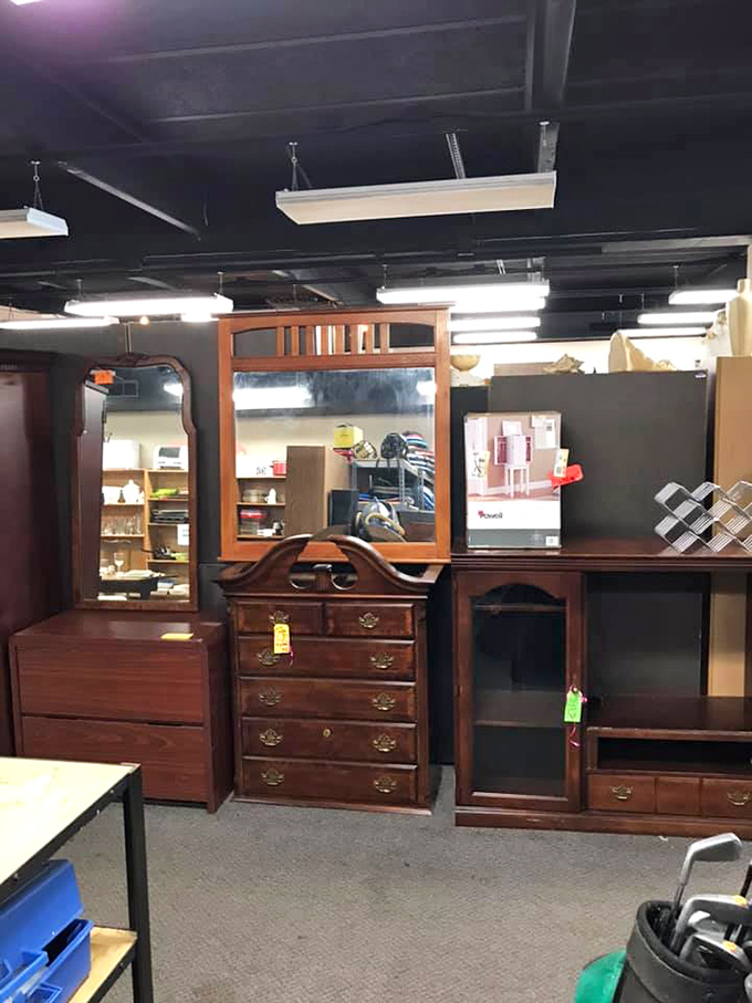 Solid wood furniture with stories to tell. These aren't just dressers and cabinets; they're time capsules with drawers.