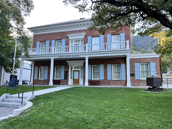 The Courthouse Museum stands proud, a brick testament to frontier justice where Nevada's legal history began. Those walls could tell stories!