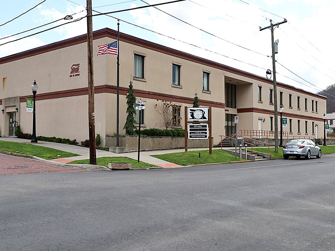 City Hall may not win beauty pageants, but it's got that no-nonsense municipal charm that says, "We handle business without the fancy frills."