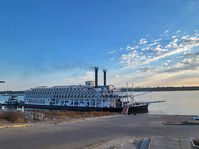 Riverboats still grace Paducah's waterfront, because some traditions are too beautiful to retire, much like yourself.