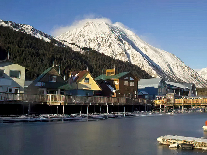 Waterfront homes in winter showcase Alaska's true character &ndash; where residents embrace snow-capped peaks as just another spectacular neighbor.
