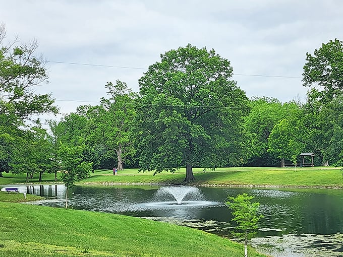 Horner Park's serene pond and fountain create a perfect spot for contemplation or duck-watching. Nature's version of meditation, minus the subscription fee.