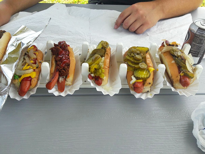 Hot dog heaven in five variations. Like the Rat Pack, each has its own personality but they're even better as an ensemble.