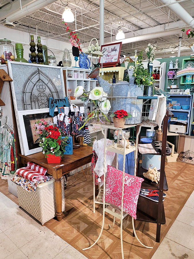 Grandma's attic meets Pinterest dreams in this corner of domestic nostalgia, where yesterday's decor finds tomorrow's home.