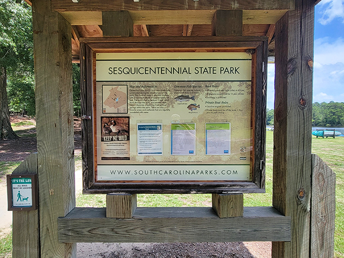 Park information that doesn't require squinting at your phone. Sometimes the old ways of sharing trail maps still work best!