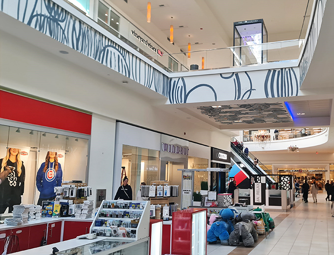 Multi-level shopping heaven where escalators transport you between fashion worlds. The architecture says "upscale" while the prices whisper "accessible."