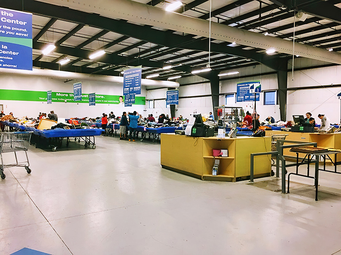 Welcome to the arena where bargain gladiators do battle. The warehouse-like space buzzes with the energy of discovery and the thrill of the hunt.