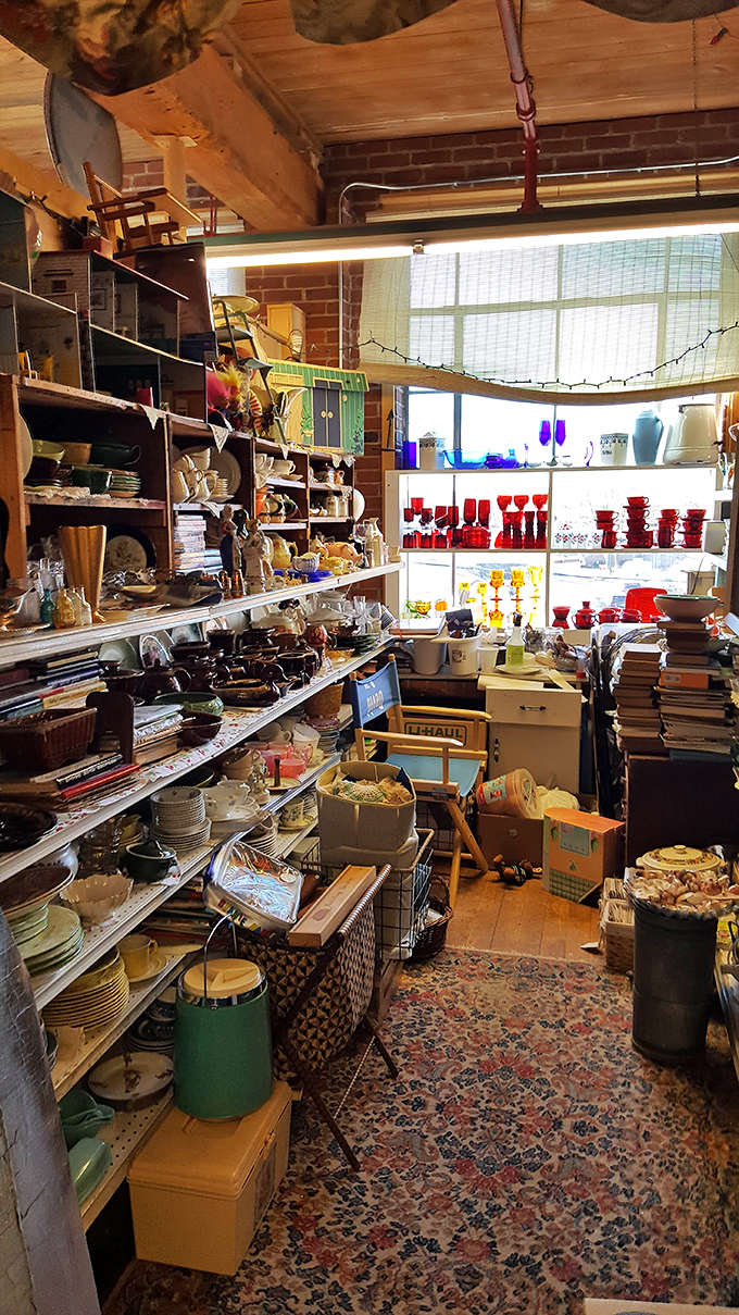 This isn't shopping – it's archaeology with price tags, where shelves overflow with yesterday's treasures awaiting tomorrow's homes.
