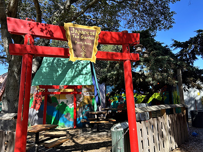 The Japanese Tea Garden provides a tranquil respite for parents who've reached their "Baby Shark" tolerance limit for the day.