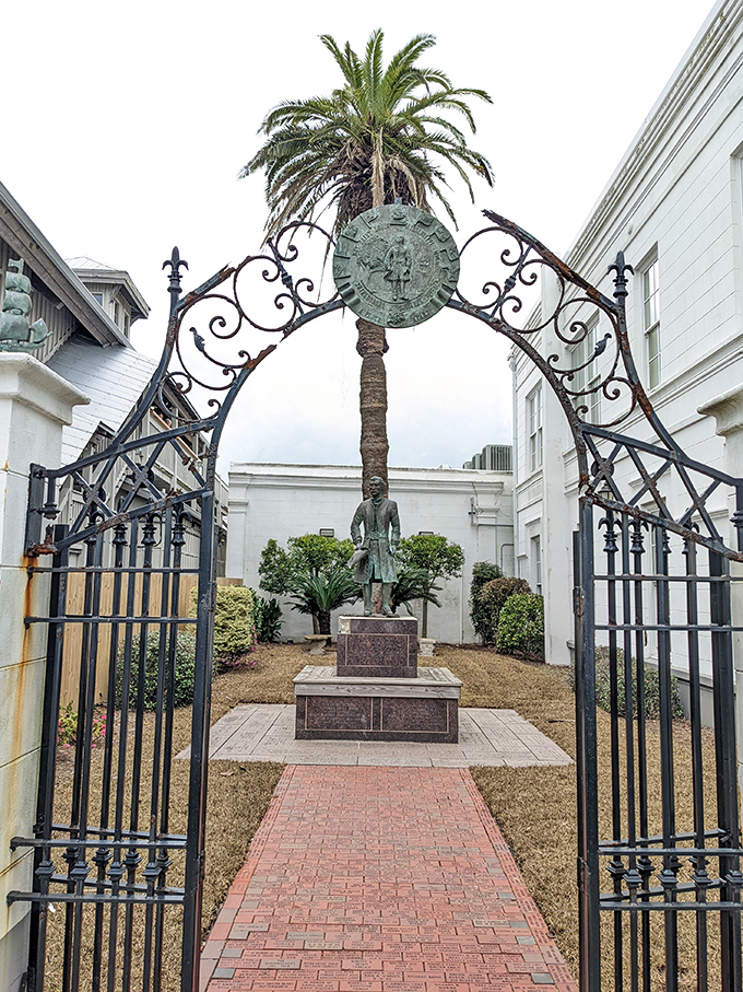 History comes alive through this ornate gateway. Like finding the secret garden of Mississippi's past, complete with wrought iron flourishes that would make New Orleans jealous.
