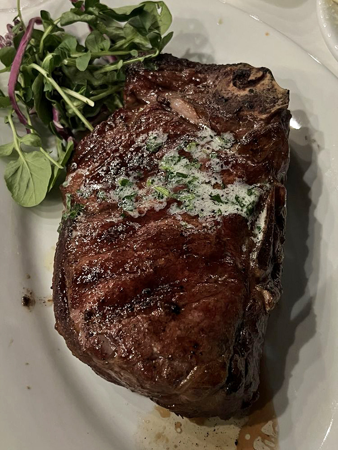 That gorgeous char and perfectly pink center proves they know exactly what they're doing with Kansas City beef.