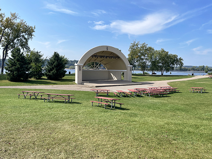 Lakefront Park: The bandshell at Lakefront Park transforms into Hudson's communal backyard, where picnic tables and river views create the perfect summer soundtrack.