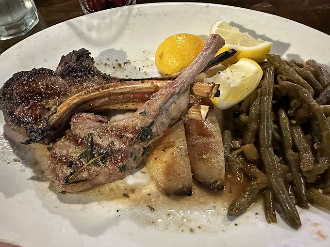 Lamb chops that make you question every other meat you've consumed. That char! Those herbs! That perfect medium-rare center! Zeus himself would approve.