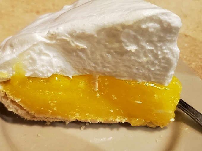 Behold the star attraction: lemon meringue pie with a cloud-like topping that defies gravity and filling that hits the perfect sweet-tart balance.
