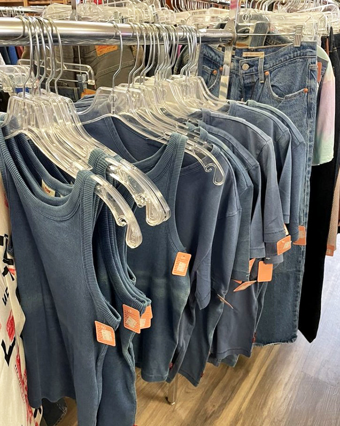 Denim dreams come true in the meticulously organized clothing section, where yesterday's fashion finds new life at prices that won't dent your wallet.
