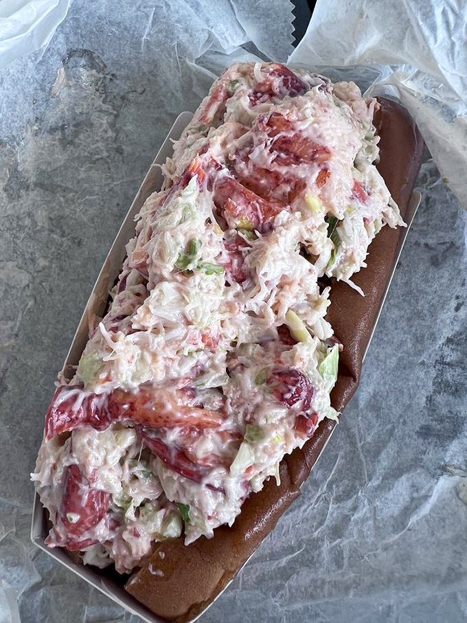 This isn't just a lobster roll&mdash;it's a masterclass in seafood simplicity, where chunks of sweet meat take center stage.