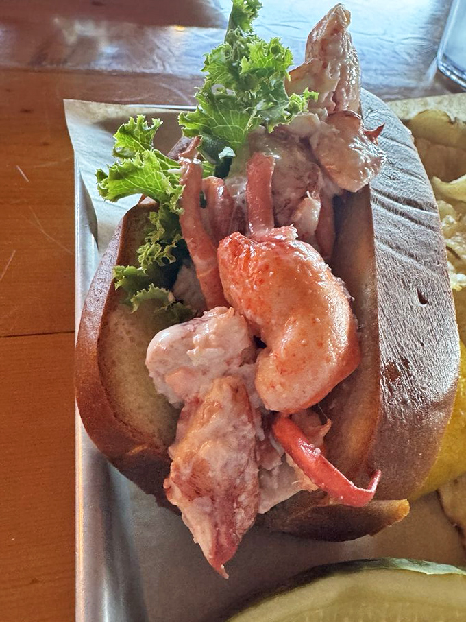 Not so much a sandwich as a celebration &ndash; chunks of sweet lobster meat nestled in a perfectly toasted roll, making you wonder why you ever eat anything else.
